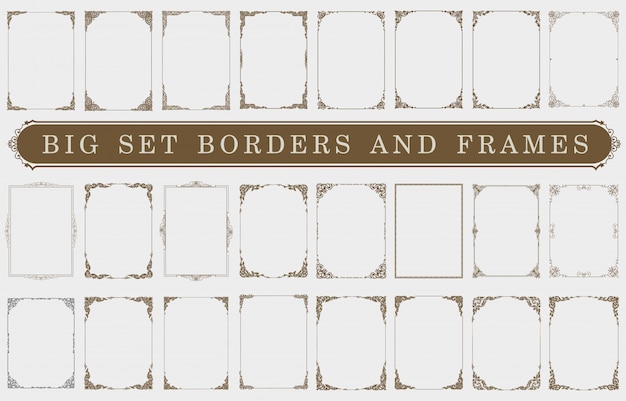 Vintage-Inspired Decorative Borders and Frames Collection | Jiffy Designs