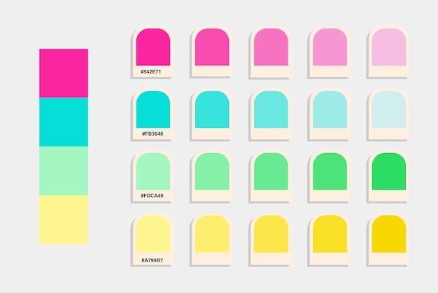 Vibrant Pastel Color Palette with Swatch Samples | Jiffy Designs