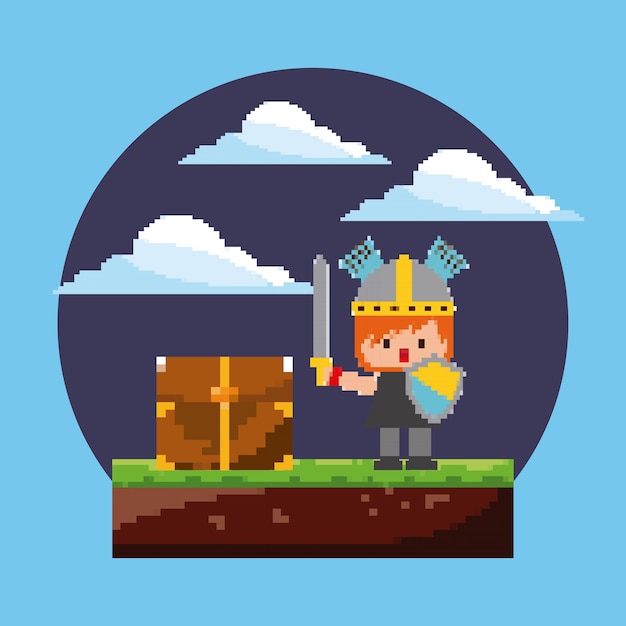 Whimsical Pixel Art Adventurer Exploring the Outdoors | Jiffy Designs