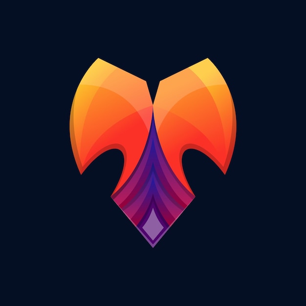 Vibrant Geometric Flame-Inspired Abstract Art | Jiffy Designs