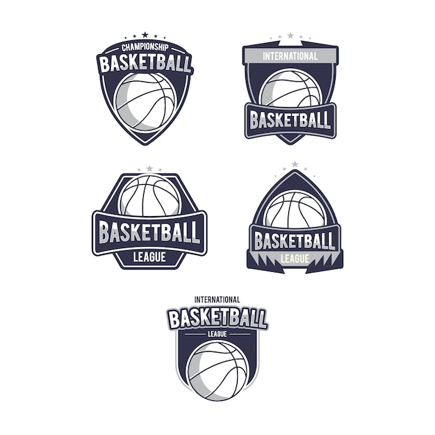 Diverse Basketball Emblem Collection with Iconic Imagery | Jiffy Designs
