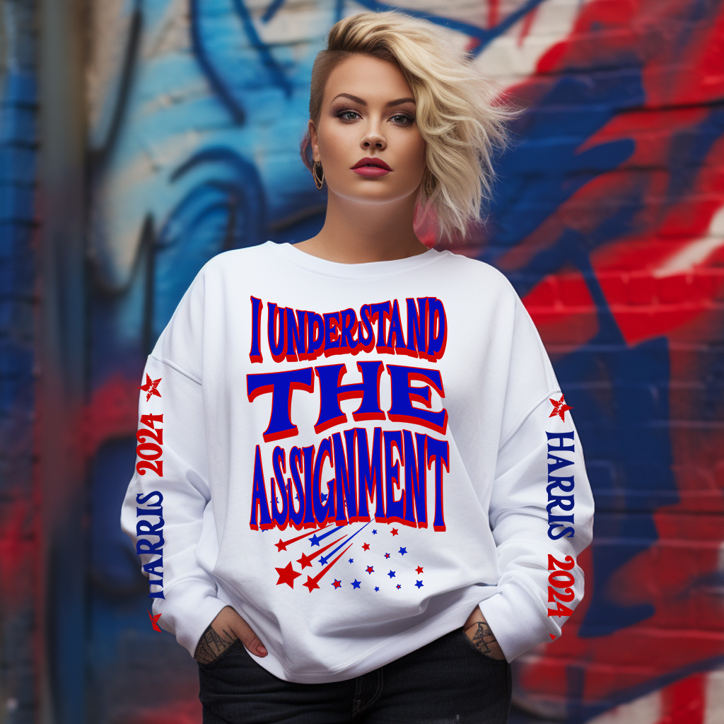 'I Understand The Assignment' Bold Typography with Patriotic Accents ...