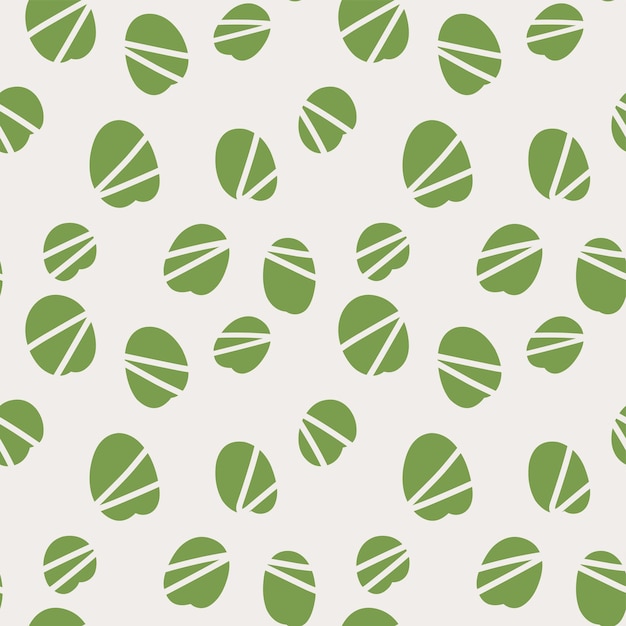Vibrant Green Oval Patterns on Neutral Background | Jiffy Designs
