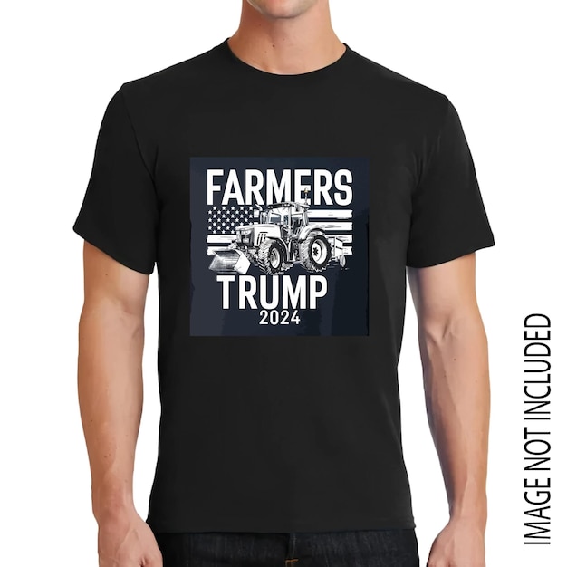 Patriotic Tractor Farmers for Trump 2024 | Jiffy Designs