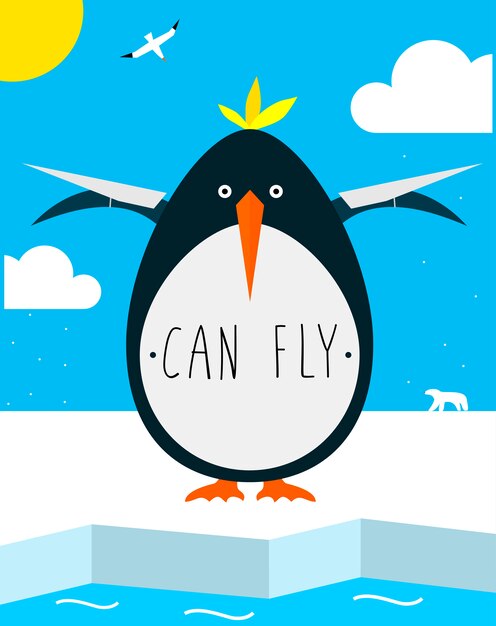 Soaring Penguin: Spreading Its Wings to Conquer the Skies | Jiffy Designs