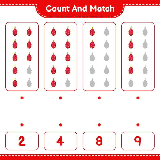 Vibrant Raindrop Count and Match Game | Jiffy Designs