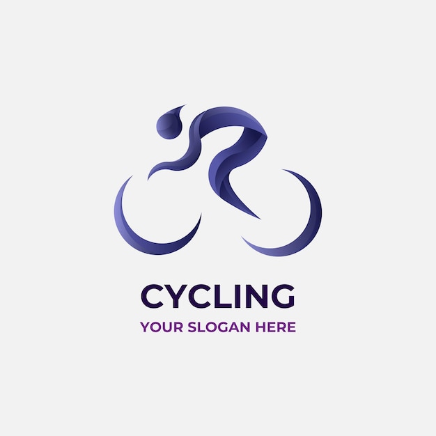 Dynamic Cycling Emblem with Sleek Design | Jiffy Designs