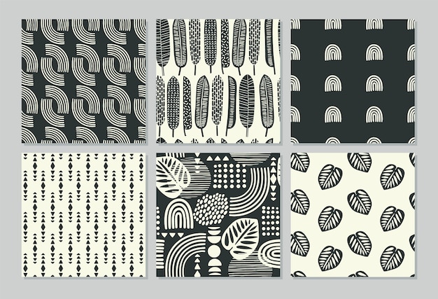 Captivating Collection of Monochrome Patterns and Motifs | Jiffy Designs