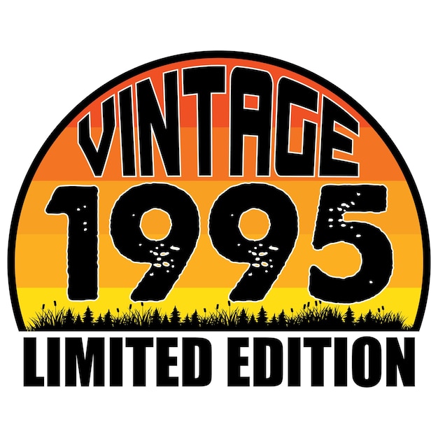 Vintage 1995 Limited Edition Retro Logo Design | Jiffy Designs