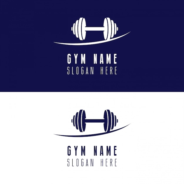 Powerful Fitness Emblem with Barbell and Slogan | Jiffy Designs