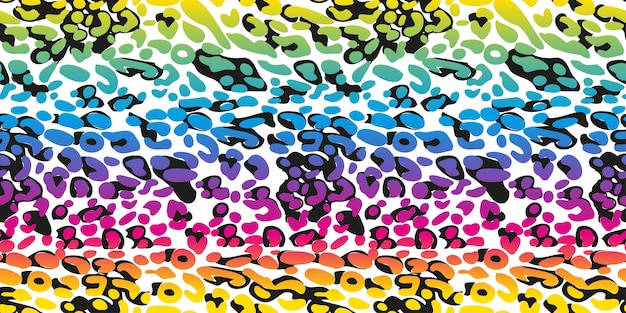 Vibrant Leopard Print Pattern in Colorful Hues | Jiffy Designs