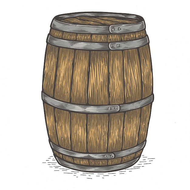 Rustic Wooden Barrel: A Timeless Treasure for Your Design | Jiffy Designs