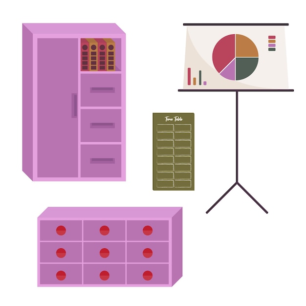 Vibrant Organizational Elements: Cabinets, Charts, and Drawers | Jiffy ...