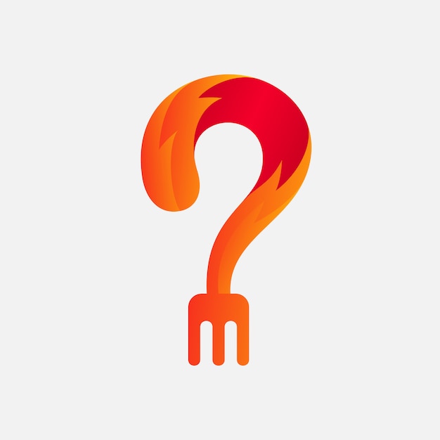 Vibrant Flame-Inspired Question Mark Symbol in Striking Colors | Jiffy ...