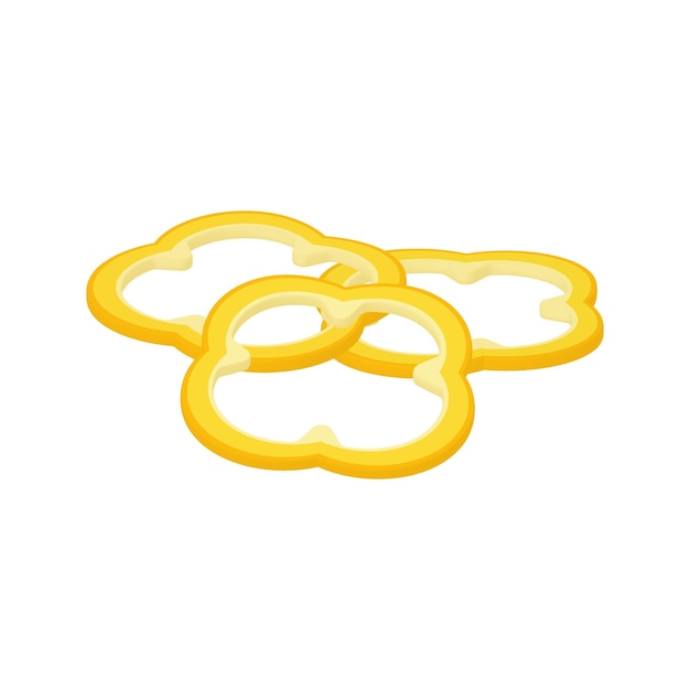 Vibrant Yellow Interlocking Flower Shapes | Jiffy Designs