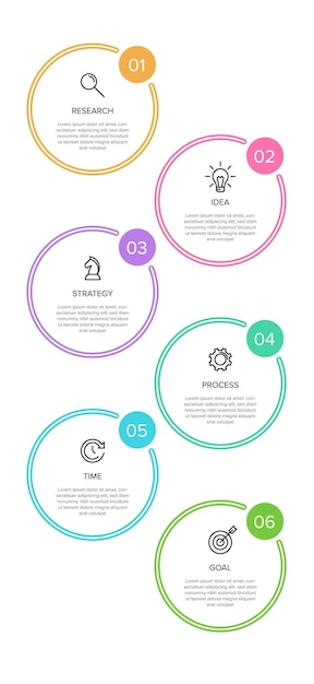 Vibrant Infographic Circles Highlighting Key Business Concepts | Jiffy ...