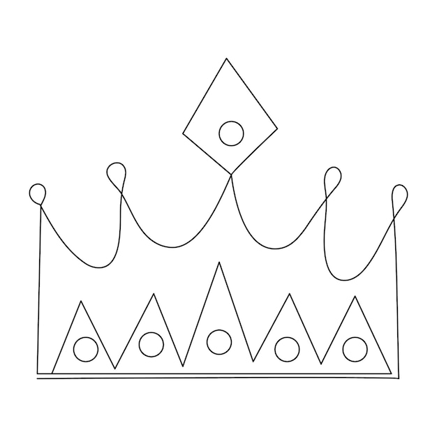 Minimalist Geometric Crown with Flowing Shapes and Circles | Jiffy Designs
