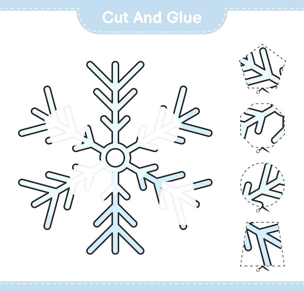 Diverse Snowflake Cut-and-Glue Craft Collection | Jiffy Designs
