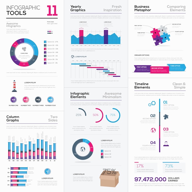 Vibrant Infographic Visualizing Business Insights and Analytics | Jiffy ...