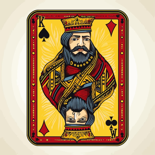 Regal King of Spades: A Striking Illustration | Jiffy Designs