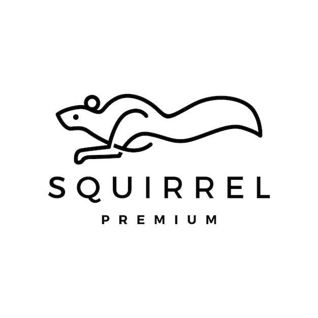 Sleek and Stylized Squirrel Emblem for Premium Branding | Jiffy Designs