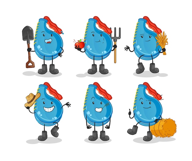 Cheerful Water Drop Characters in Diverse Occupations | Jiffy Designs