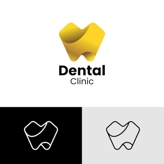 Stylized Tooth Icon for Dental Clinic Branding | Jiffy Designs