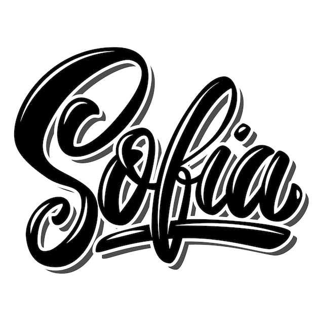 Elegant Handwritten Cursive 'Sofia' Typography | Jiffy Designs