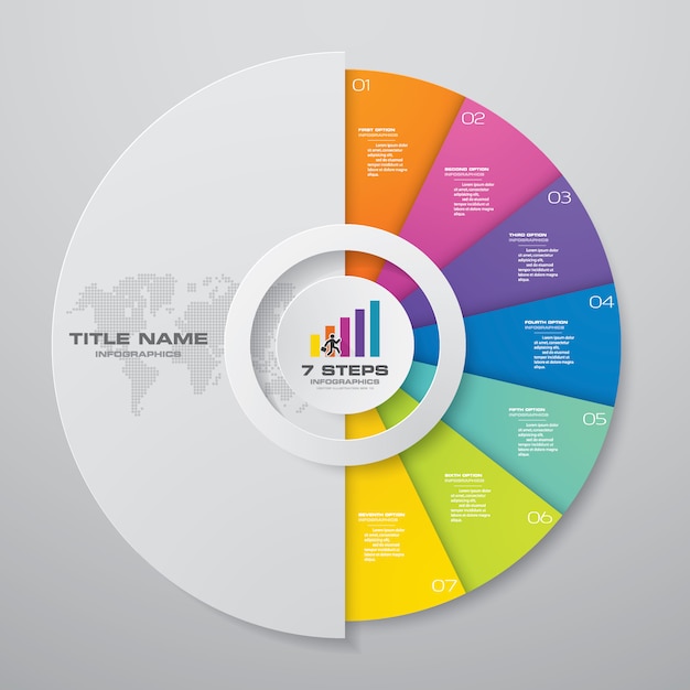 Colorful Circular Infographic Design with Data Visualization Elements ...
