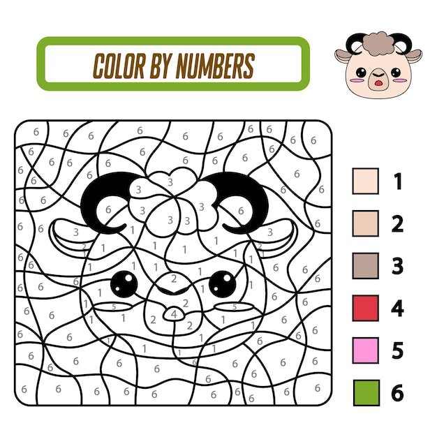Adorable Panda Color by Numbers Artwork | Jiffy Designs