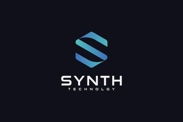 Sleek and Stylish Synth Technology Logo | Jiffy Designs