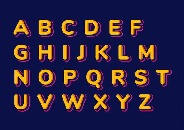 Vibrant Typographic Design with Bold Alphabet Letters | Jiffy Designs