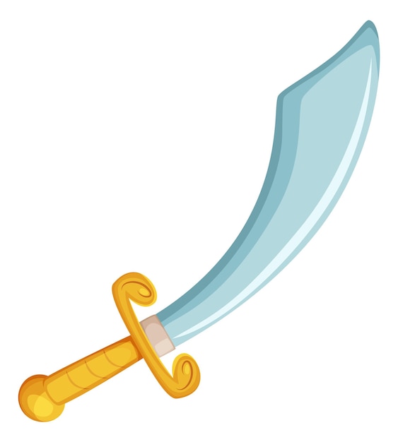 Shimmering Cutlass: A Vibrant Sword Design | Jiffy Designs