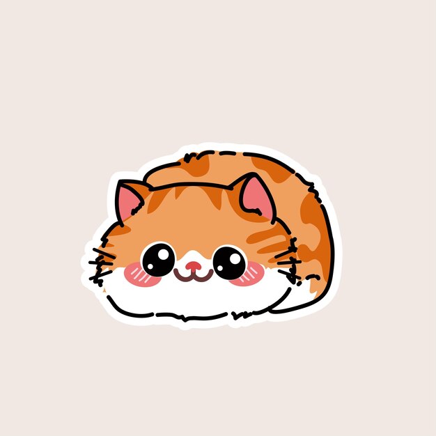 Adorable Fluffy Orange Tabby Cat with Cute Expression | Jiffy Designs