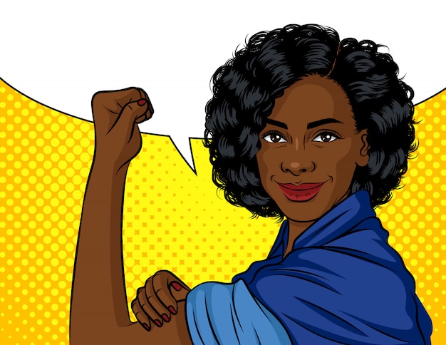 Empowered Woman in Bold Pop Art Portrait | Jiffy Designs