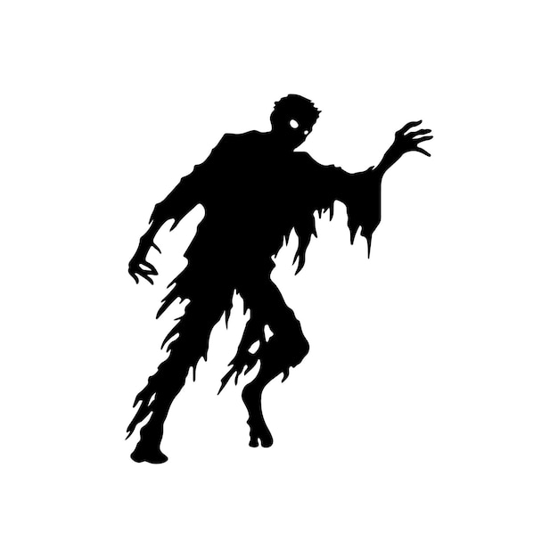 Haunting Silhouette of a Lurching Zombie Figure | Jiffy Designs