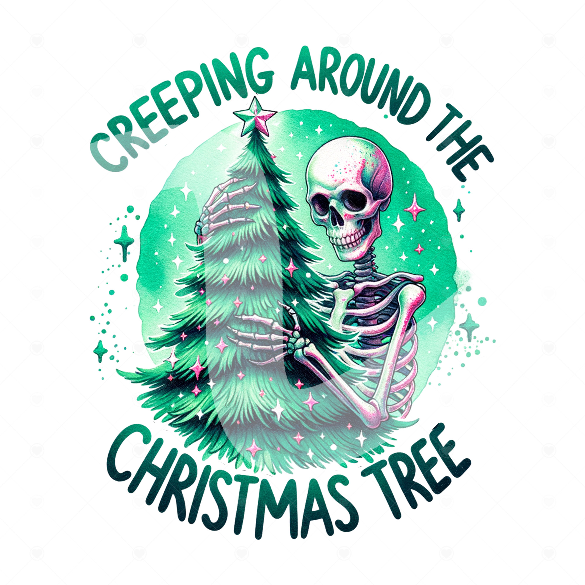 'Creeping Around The Christmas Tree' Featuring Skeletal Figure and ...
