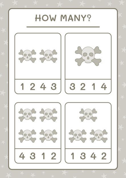 Spooky Skull Collection: Counting Crossbones and Skulls | Jiffy Designs