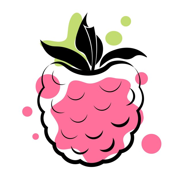 Vibrant Raspberry Burst with Playful Shapes | Jiffy Designs