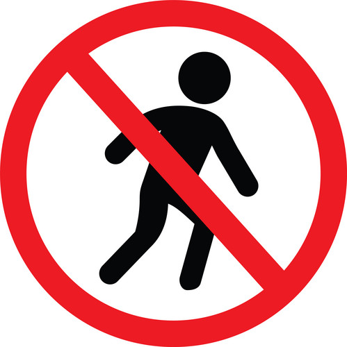 No Run Sign Vector. Prohibition Sign. Running Prohibited, Vector ...