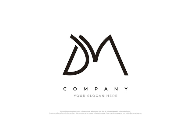 Elegant Monogram with Overlapping Initials and Slogan | Jiffy Designs