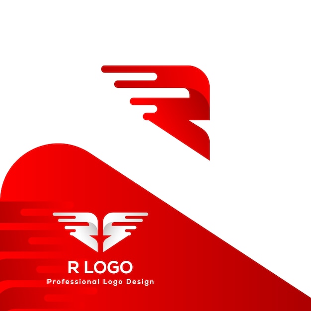 Sleek and Dynamic Red R Logo Design | Jiffy Designs
