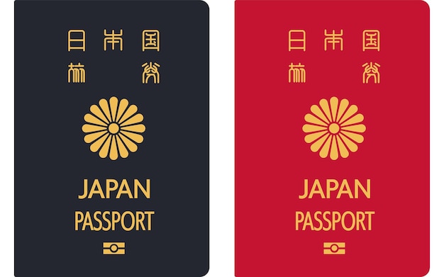 Vibrant Japanese Passport Design Showcasing National Symbols | Jiffy ...