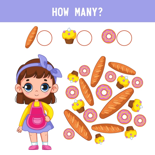 Counting Colorful Baked Goods and Treats with a Curious Girl | Jiffy ...
