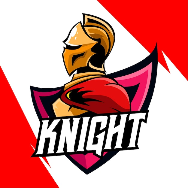 Powerful Knight Emblem with Fierce Warrior Helmet | Jiffy Designs