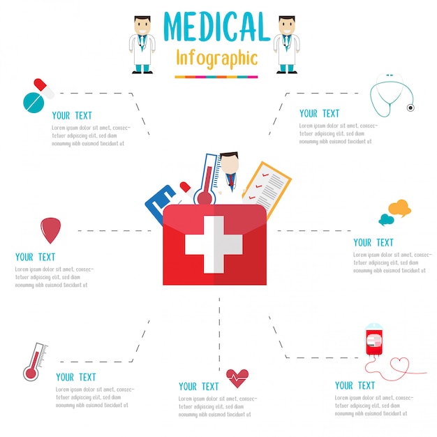 Comprehensive Medical Infographic with Diverse Healthcare Icons | Jiffy ...