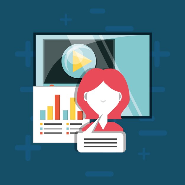 Stylized Analytics and Data Visualization Graphic Illustration | Jiffy ...