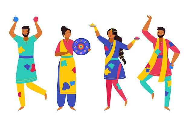 Vibrant Dancers Celebrating Cultural Diversity and Joy | Jiffy Designs