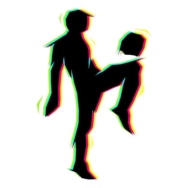 Dynamic Silhouette Figures in Vibrant Motion | Jiffy Designs