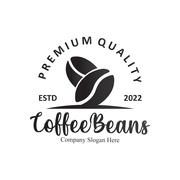Iconic Coffee Bean Logo Showcases Premium Quality Beans | Jiffy Designs
